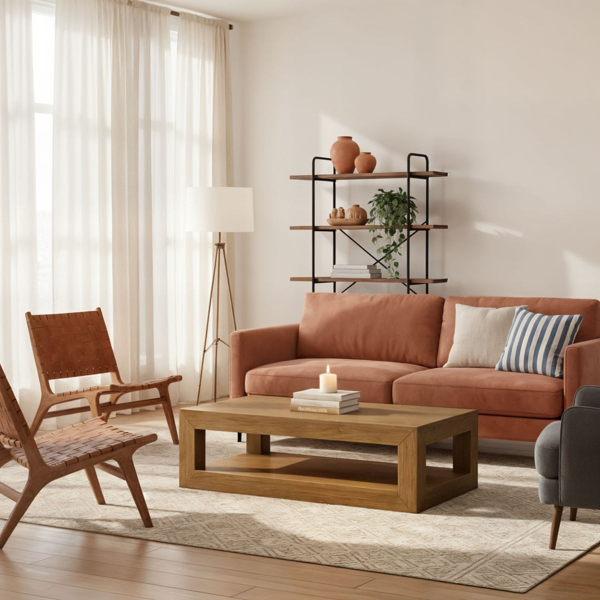 Solstice Coffee Table with Shelf - 48" – Sunset Living Furniture